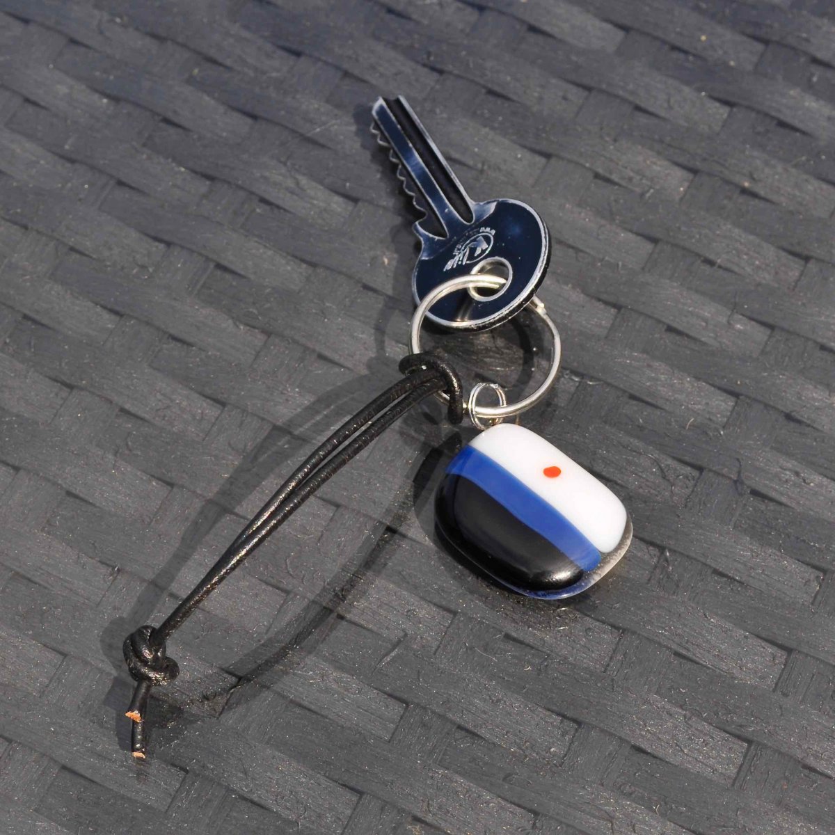 Nøglering - HTX hue - Unikt Glaskunst - Butique CharChri